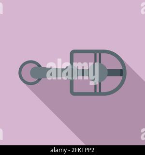Animal foot trap icon. Flat illustration of Animal foot trap vector ...