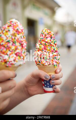 Polish soft serve ice cream - lody swiderki in Krarow, Poland Stock ...