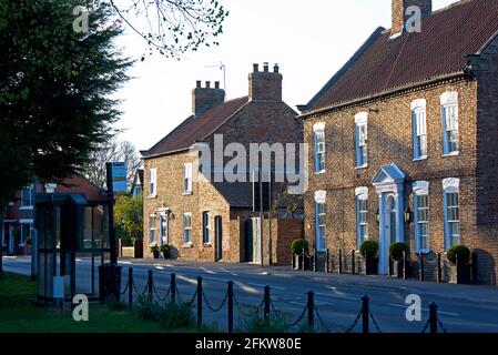 Houses in the village of Bubwith, East Yorkshire, England UK Stock ...