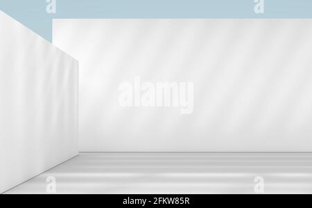 Empty building construction, with sunlight shade, 3d rendering ...