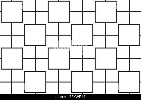 black box line contemporary style pattern isolated on white background ...