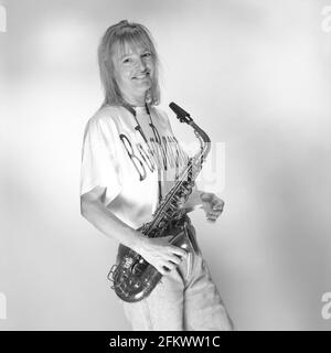 British Saxophonist Barbara Thompson 1996 Stock Photo - Alamy