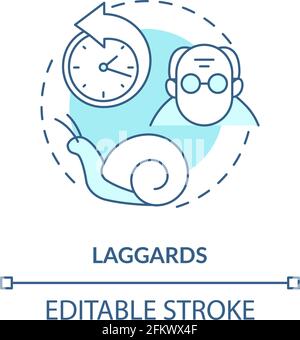 Laggards concept icon Stock Vector Image & Art - Alamy