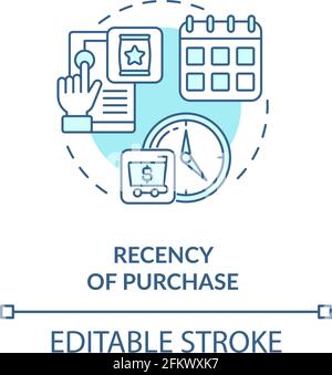 Purchase recency concept icon Stock Vector Image & Art - Alamy