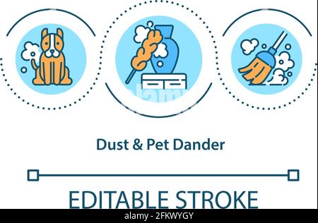 Dust and pet dander concept icon Stock Vector Image & Art - Alamy