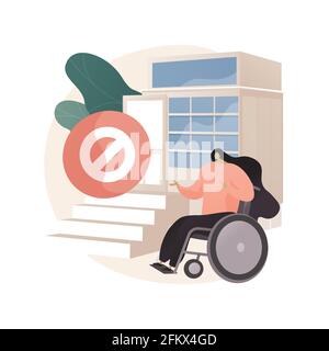 Inaccessible environments abstract concept vector illustration ...