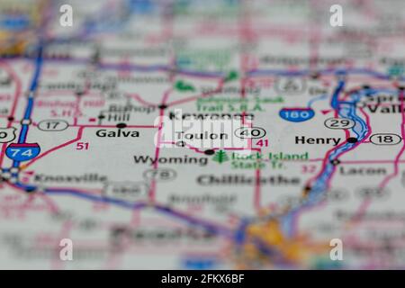 Toulon Shown on a road map or Geography map and atlas Stock Photo - Alamy