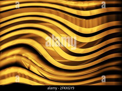 Silver background illustration wavy flow power design Stock Photo - Alamy