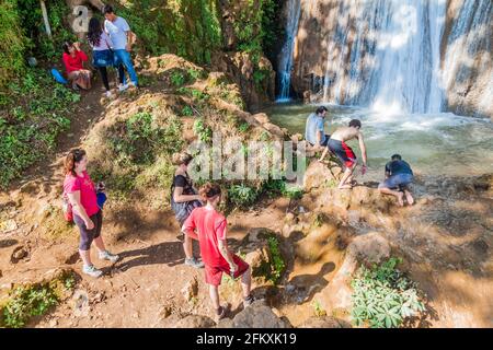 Nam Tuk waterfall near Hsipaw, Myanmar Stock Photo - Alamy