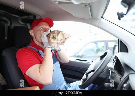 Man had panic attack while driving car Stock Photo - Alamy