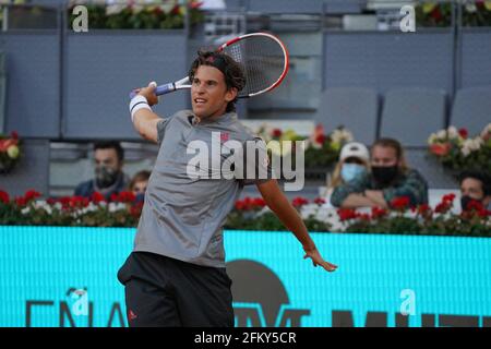 Dominic Thiem (AUT) vs Marcos Giron (US) Durning Match WTA 1000 - Mutua ...