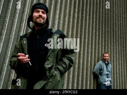 TECHNO BAND 'AUTECHRE'. SEAN BOOTH WITH BEARD AND ROBERT BROWN Stock ...