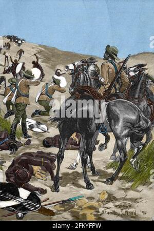 Anglo-Zulu War between the British Empire and the Zulu Kingdom, 1879 ...