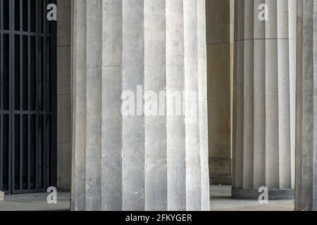 Urban abstract architectural thick column Stock Photo - Alamy