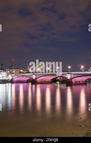 Illuminated River Blackfriars Bridge by Joseph Cubitt LED Lights by Leo ...