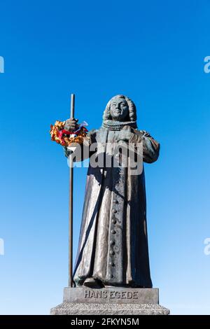 Statue of Hans Egede Nuuk, Greenland Stock Photo - Alamy