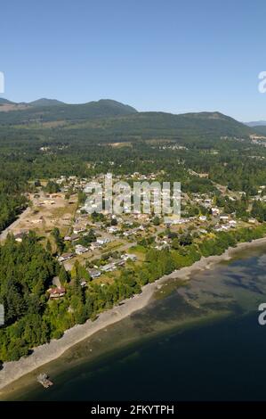 Aerial photograph of Saltair, Vancouver Island, British Columbia ...