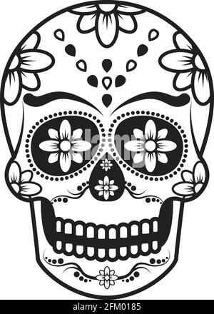 Mexican Skill Calaveras Pattern Stock Vector Image & Art - Alamy