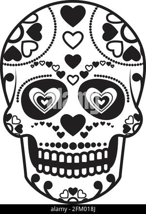 Mexican Skill Calaveras Pattern Stock Vector Image & Art - Alamy