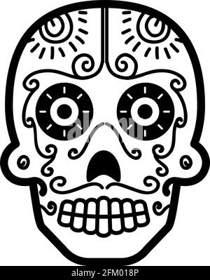 Mexican Skill Calaveras Pattern Stock Vector Image & Art - Alamy
