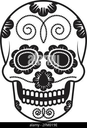 Mexican Skill Calaveras Pattern Stock Vector Image & Art - Alamy