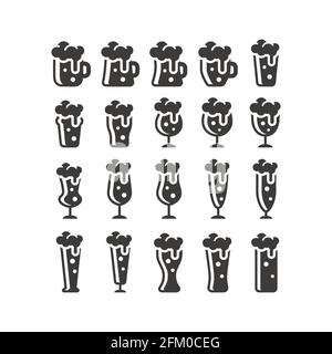 Retro style beer mug or glass engraving. Local brewery. Vintage vector ...