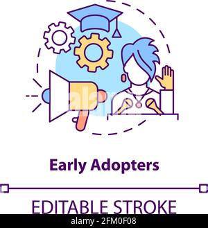 Early adopters concept icon Stock Vector Image & Art - Alamy