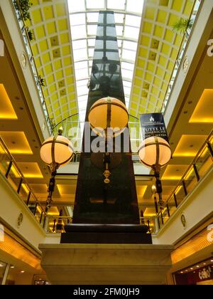 Alabaster Obelisk in EUROMA2 Shopping Mall, Rome, Lazio, Italy Stock ...