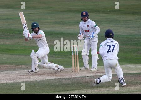 Alex Milton in batting action for Worcestershire during Essex CCC vs ...