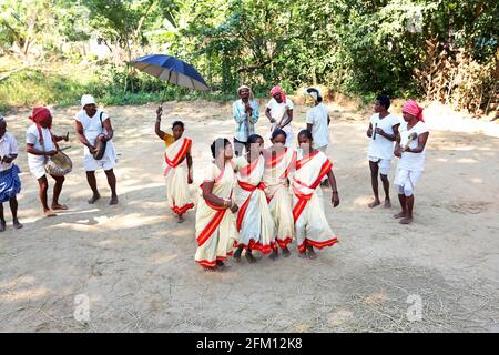 Tribal man at Sannaiguda village in Srikakulam dist., Andhra Pradesh ...