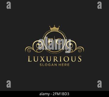 FC Letter Royal Luxury Logo template in vector art for Restaurant ...