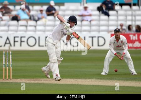 Dan Mousley in batting action for Warwickshire during Essex CCC vs ...