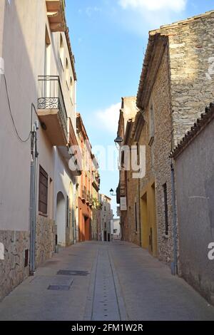 street in begur, town on the costa brava Stock Photo - Alamy