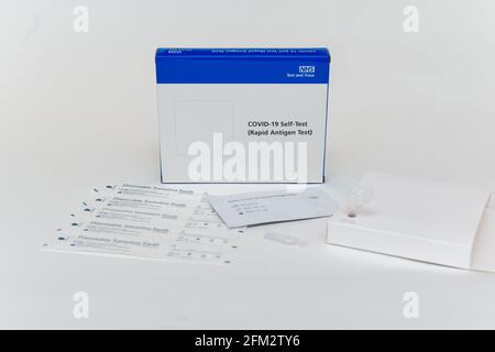 St Albans, Hertfordshire/England - 5 May 2021 - NHS provide coronavirus ...