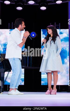 Semi-Exclusive - Singer Adila Sedraia aka Indila during recording of ...