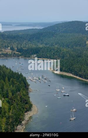 Telegraph Harbour, Thetis Island, British Columbia, Canada Stock Photo ...