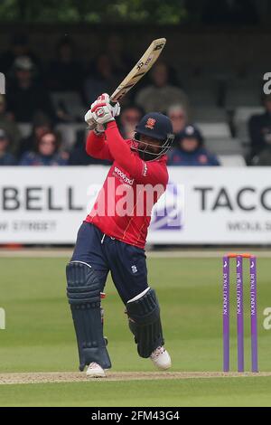 Ashar Zaidi hits four runs for Essex during Middlesex vs Essex Eagles ...