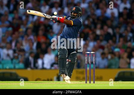 Ashar Zaidi hits four runs for Essex during Middlesex vs Essex Eagles ...