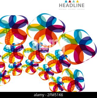 Brochure colorful header background design layout template Stock Vector ...