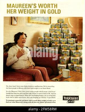 2010s UK Yorkshire Tea Magazine Advert Stock Photo - Alamy