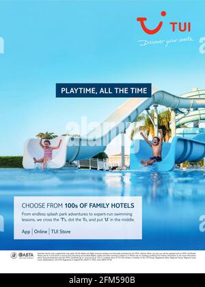 2020s UK TUI Magazine Advert Stock Photo - Alamy