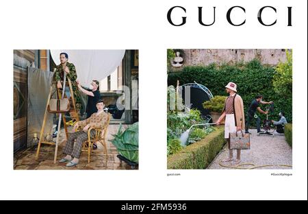 2020s UK Gucci Magazine Advert Stock Photo - Alamy
