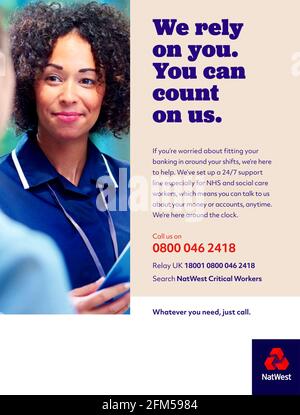 2020s UK Natwest Magazine Advert Stock Photo - Alamy