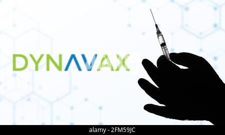 In this photo illustration the Dynavax Technologies logo seen displayed ...