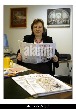 Catherine Pepinster Editor of the newly redesigned The TABLET. pic ...