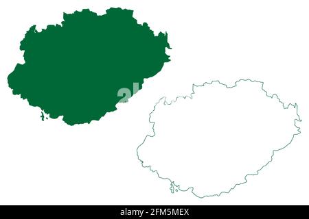 Gwalior district (Madhya Pradesh State, division, Republic of India ...