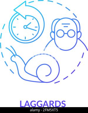 Laggards concept icon Stock Vector Image & Art - Alamy