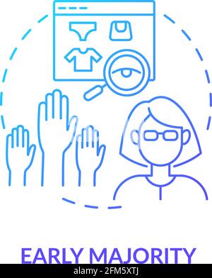 Early majority concept icon Stock Vector Image & Art - Alamy