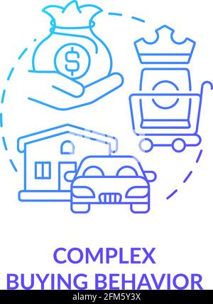 Complex buying behavior concept icon Stock Vector Image & Art - Alamy