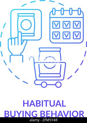 Habitual buying behavior concept icon Stock Vector Image & Art - Alamy